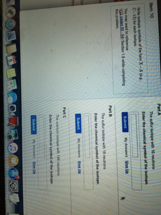Solved Write isotopic symbols of the form X - A (e.g.. C - | Chegg.com