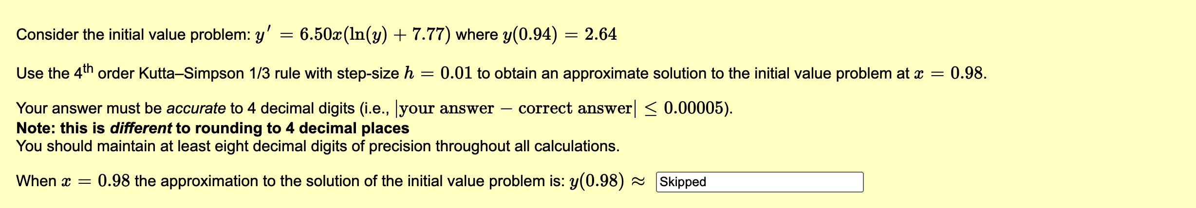 Solved Your answer must be accurate to 4 decimal digits | Chegg.com