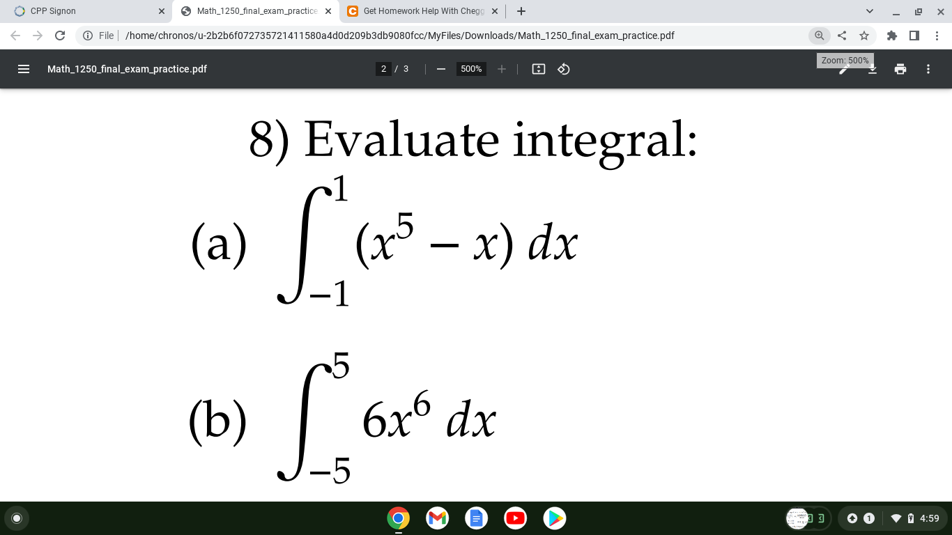 Solved CPP Signon Math_1250_final_exam_practice X C Get | Chegg.com