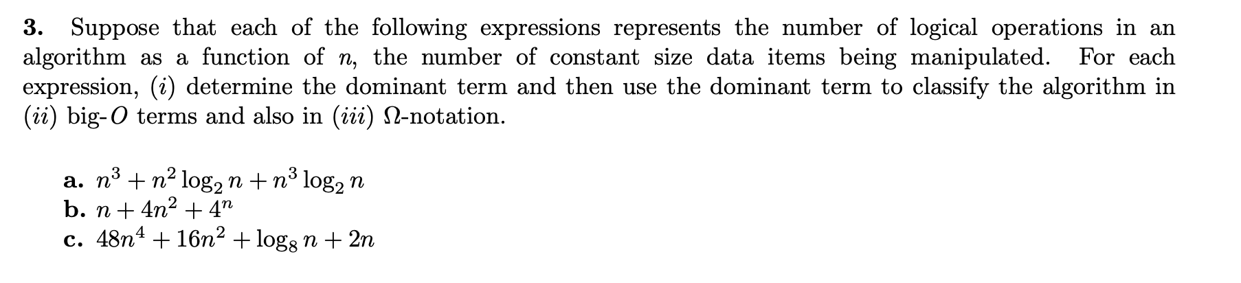 Solved Suppose that each of the following expressions | Chegg.com