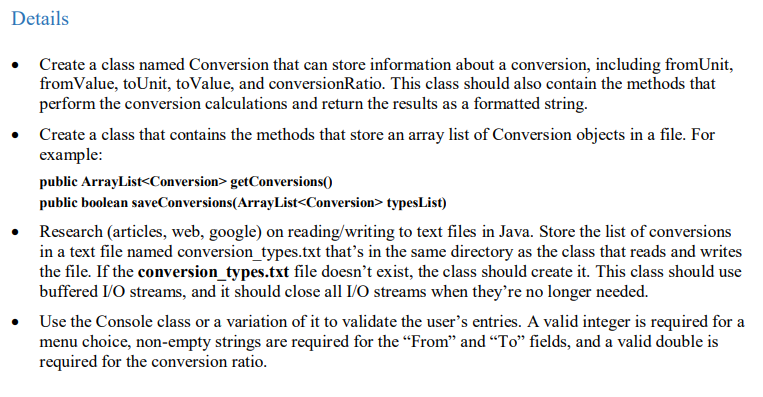 Solved For this case study, you will develop a program for a | Chegg.com