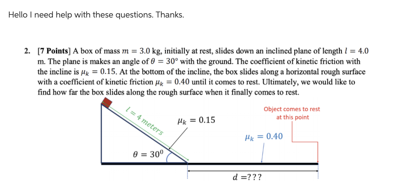 Solved Hello I need help with these questions. Thanks. 2. [7 | Chegg.com