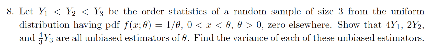 Solved 8. Let Y1