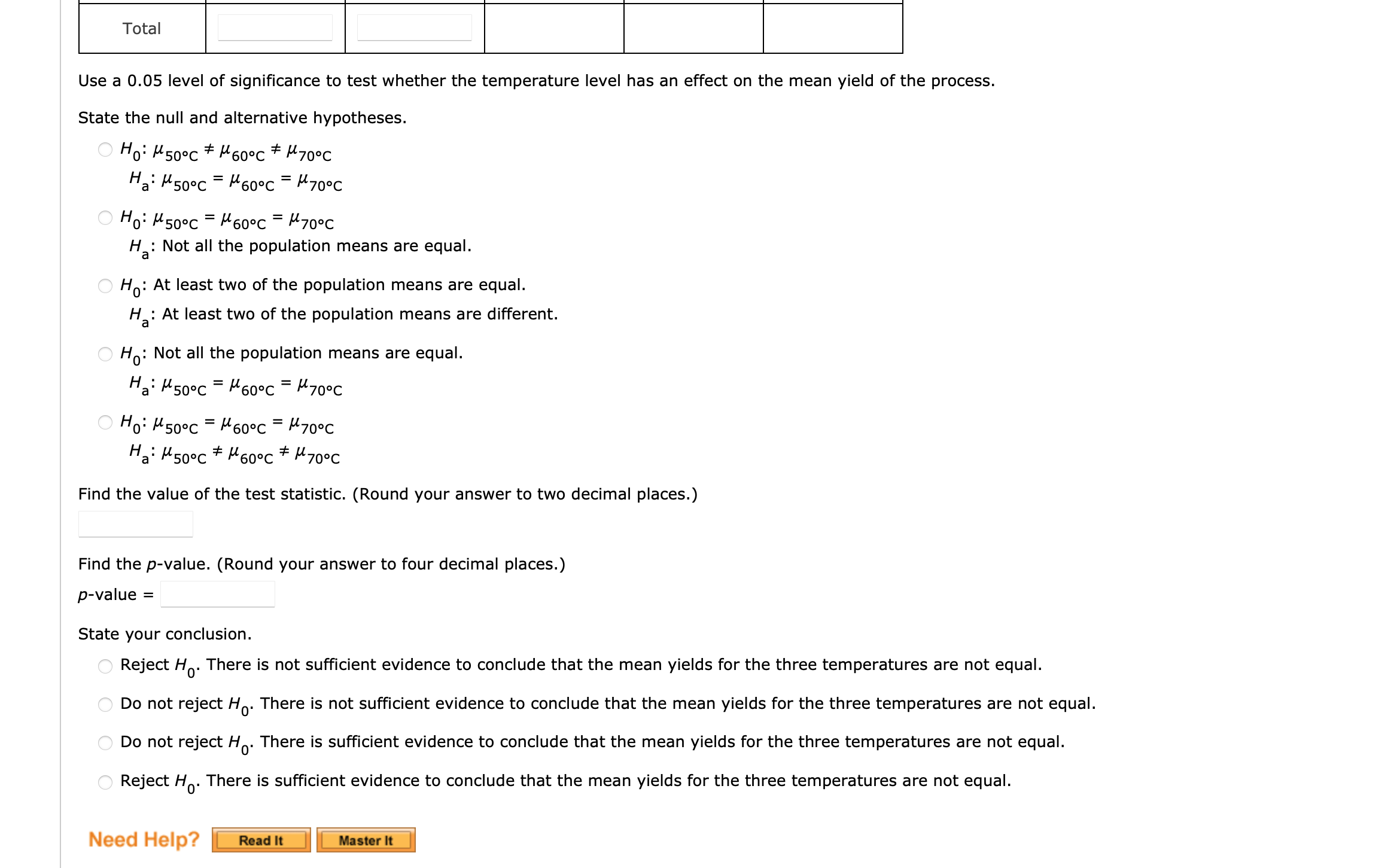 Solved Use a 0.05 level of significance to test whether the | Chegg.com