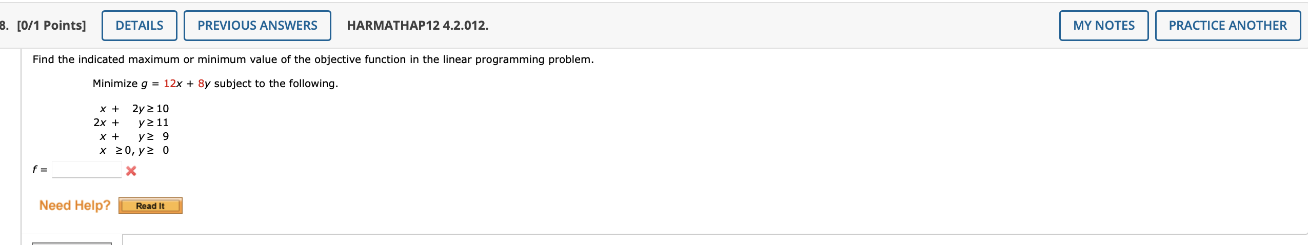 Solved Find the indicated maximum or minimum value of the | Chegg.com