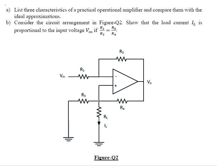 Solved a) List three characteristics of a practical | Chegg.com