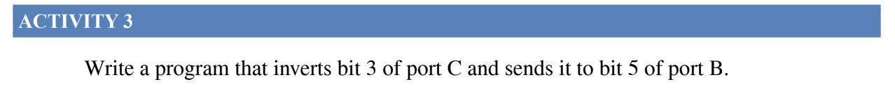 Solved Write A Program That Inverts Bit 3 Of Port C And 