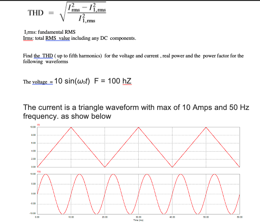 Im-1},rms THD = 11,ruus Irms: fundamental RMS Irms: | Chegg.com