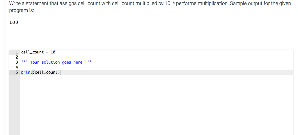 Solved Write a statement that assigns cell_count with cell | Chegg.com