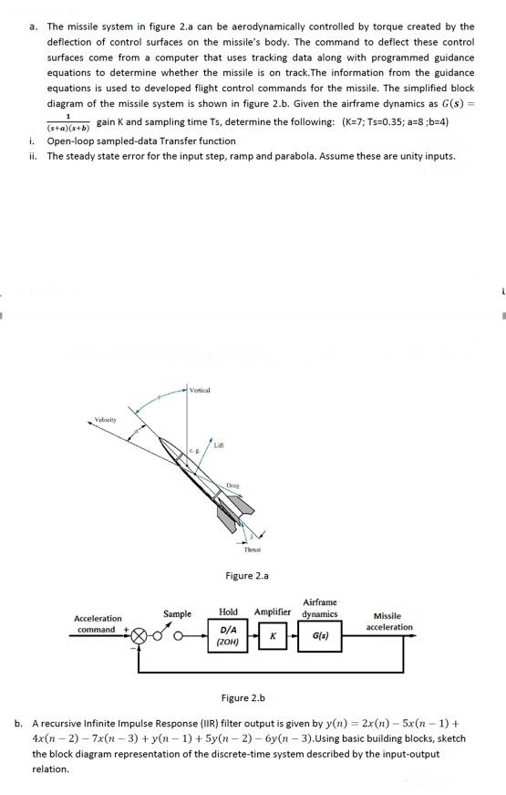 Solved a. The missile system in figure 2.a can be | Chegg.com
