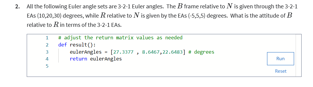 All The Following Euler Angle Sets Are 3 2 1 ﻿euler
