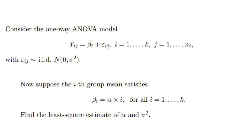 Solved I have derived estimates for alpha and sigma^2, ﻿but | Chegg.com