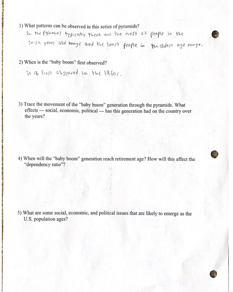 [Solved]: AP HUMAN GEOGRAPHY - POPULATION PYRAMIDSAnswer the