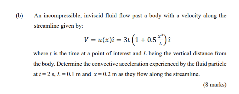 Solved (6) An incompressible, inviscid fluid flow past a | Chegg.com