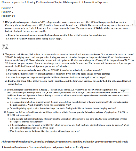 Solved Please complete the following Problems from Chapter 8 | Chegg.com