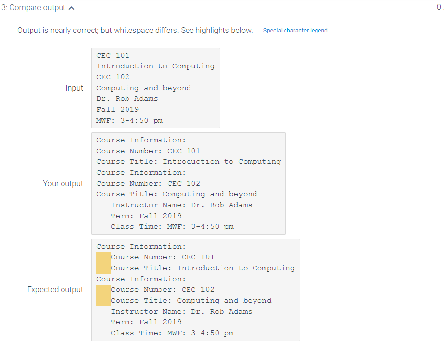 Solved Given main(), define a Course base class with methods | Chegg.com