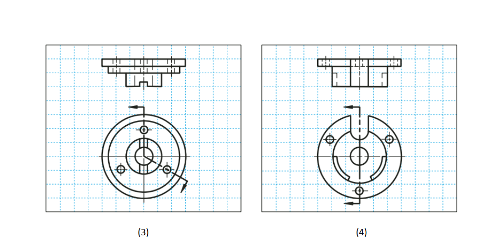 Solved Draw the section views and all other views | Chegg.com