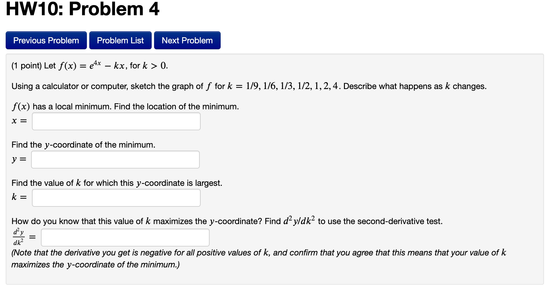Solved HW10: Problem 4 Previous Problem Problem List Next | Chegg.com
