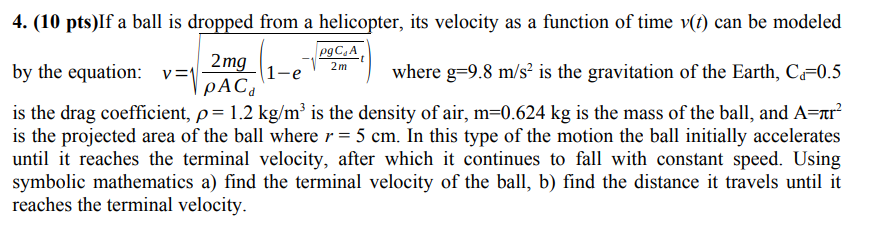 use matlab and symbolic algebra and solve pls. | Chegg.com use matlab and symbolic algebra and solve pls. | Chegg.com