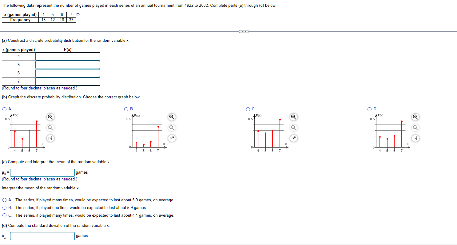 Solved (a) Construct a discrete probability distribution for | Chegg.com