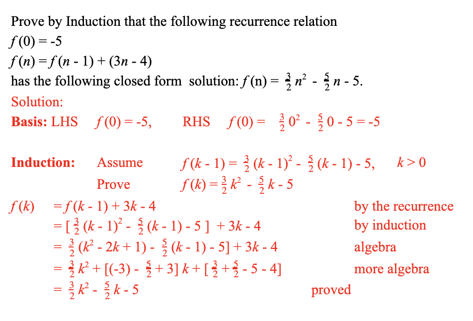 Solved 1. (12 points) Consider the following recurrence | Chegg.com