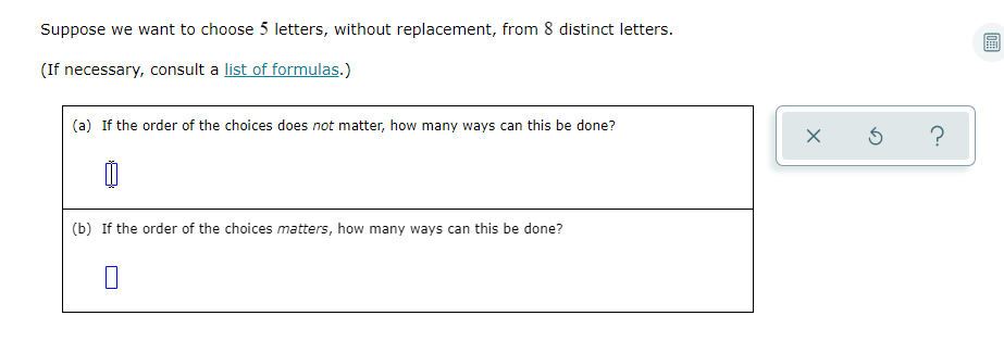 Solved Suppose we want to choose 5 letters, without | Chegg.com
