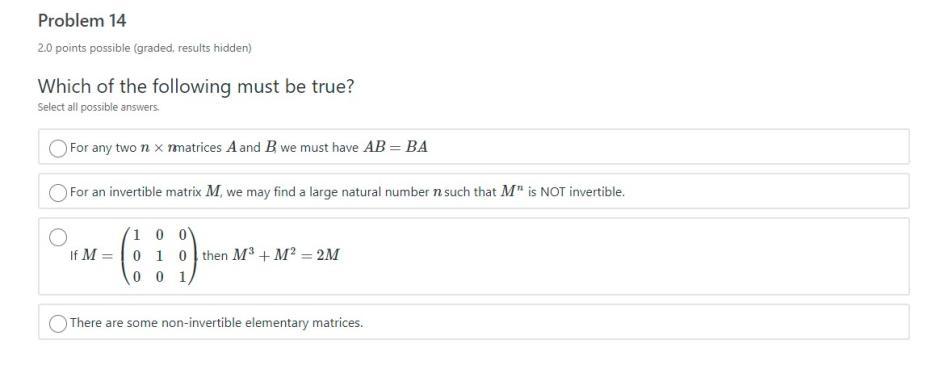 Solved topic : Matrix and Matrices. Hi, This is a set of | Chegg.com