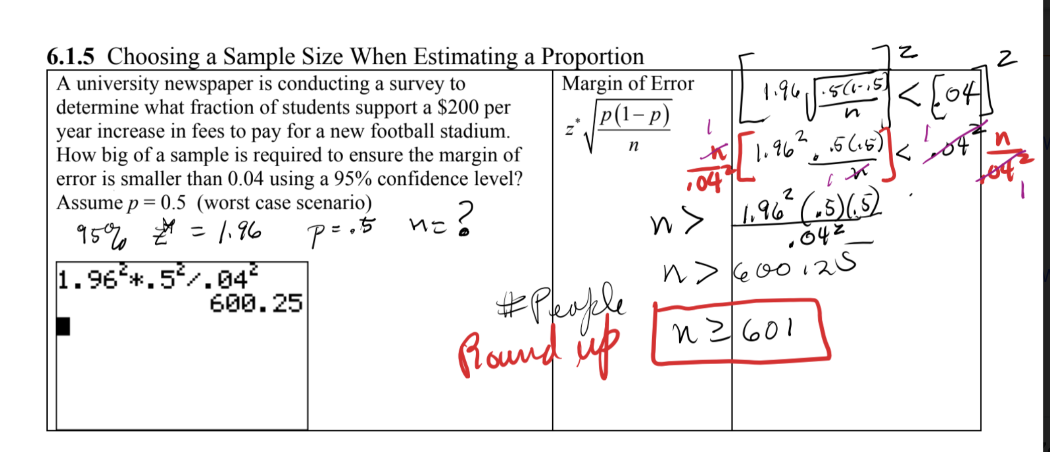 Solved 6.1.5 ﻿Choosing a Sample Size When Estimating a | Chegg.com