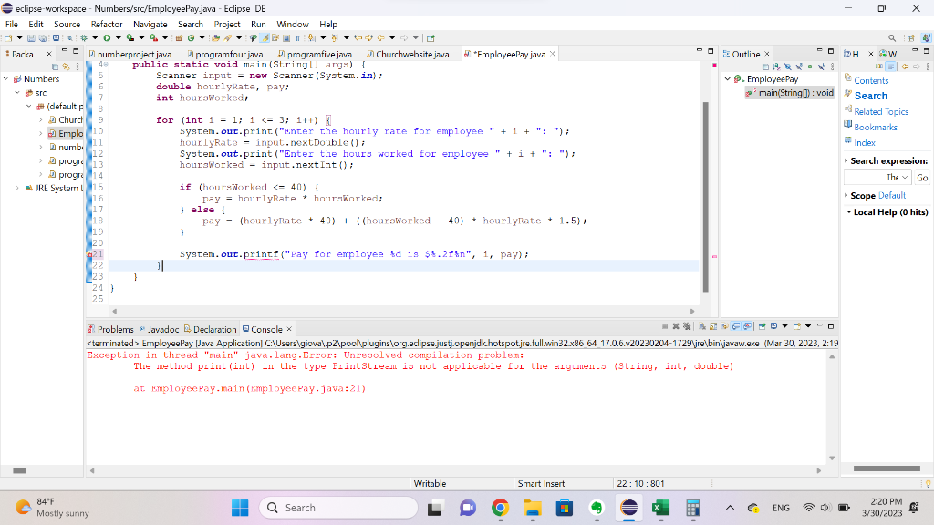 Solved I have this error message on my cimple and I don't | Chegg.com