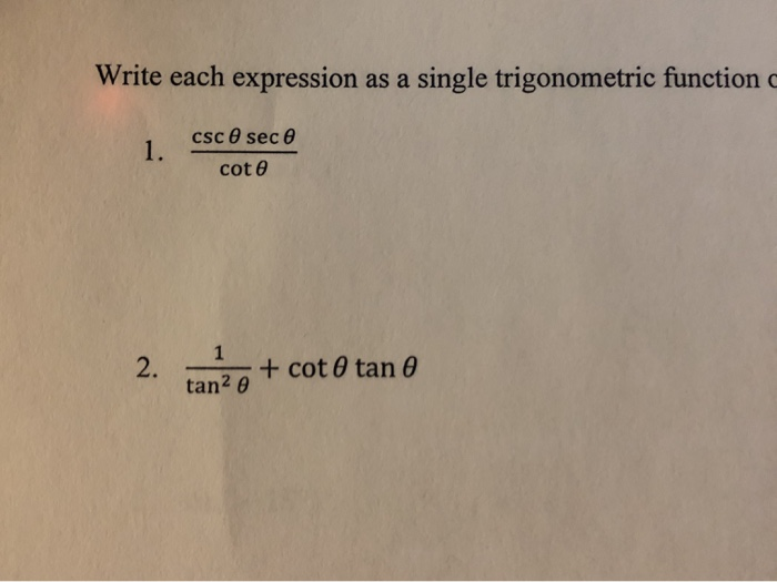 Solved Write each expression as a single trigonometric | Chegg.com