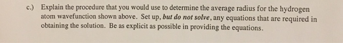 Solved L.) (15 points) Consider the wavefunction for the 321 | Chegg.com
