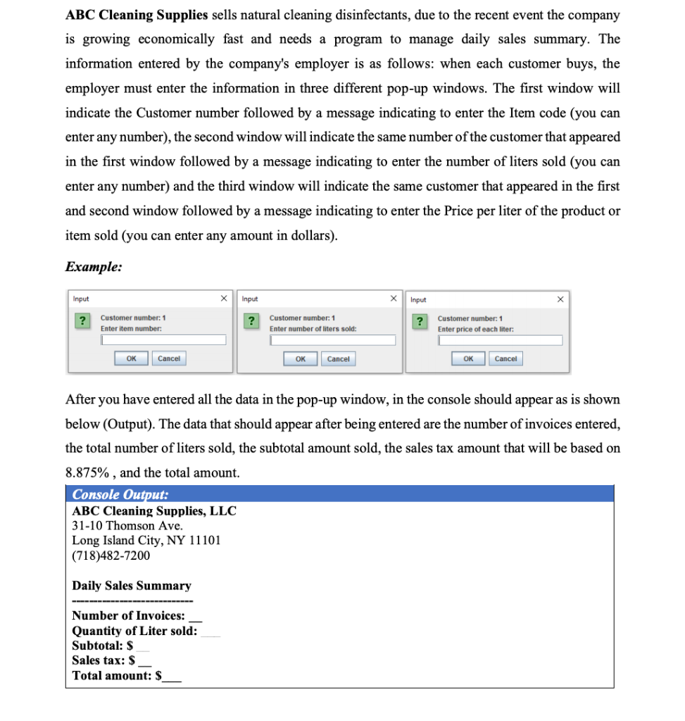 Write the program in Java IDE Platform and provide me | Chegg.com
