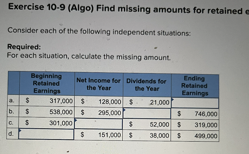 Solved Consider each of the following independent | Chegg.com