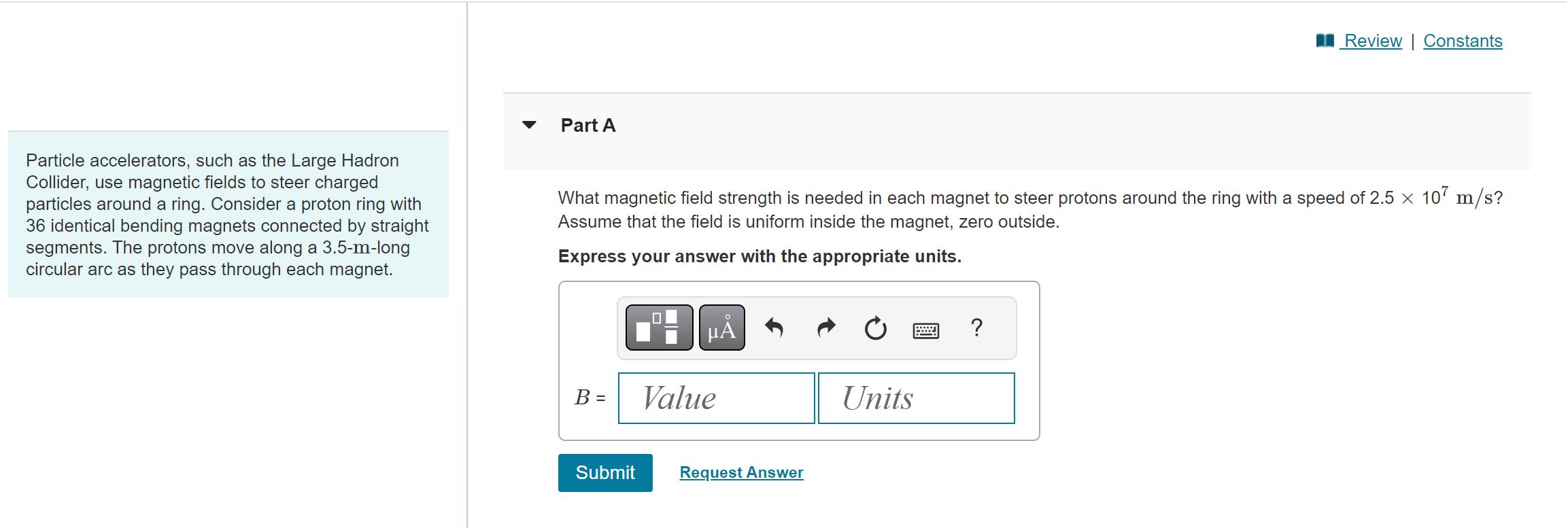 Solved Particle accelerators, such as the Large Hadron | Chegg.com