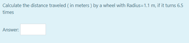 Solved Calculate the distance traveled (in meters) by a | Chegg.com