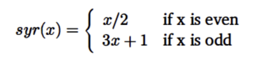 Solved Python Question 3: The Syracuse (also called | Chegg.com