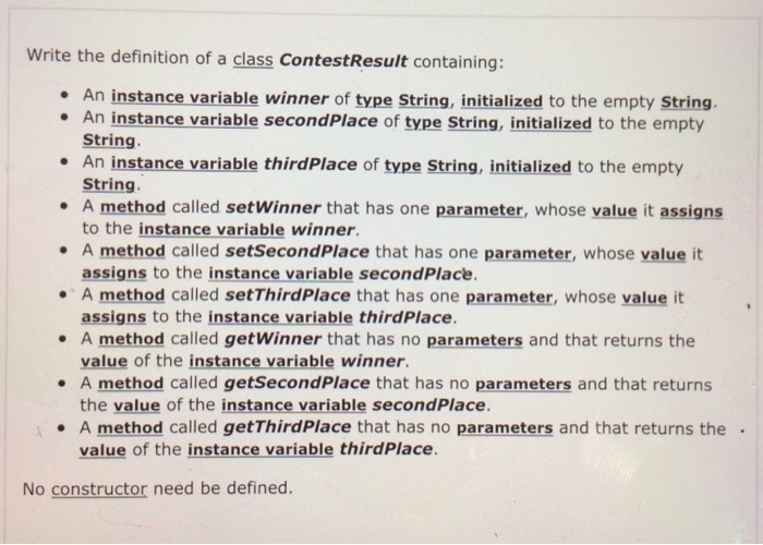 Solved JAVA - Simple exercise, BUT PLEASE READ all the | Chegg.com
