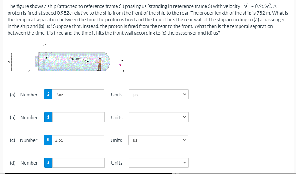 Solved The figure shows a ship (attached to reference frame | Chegg.com