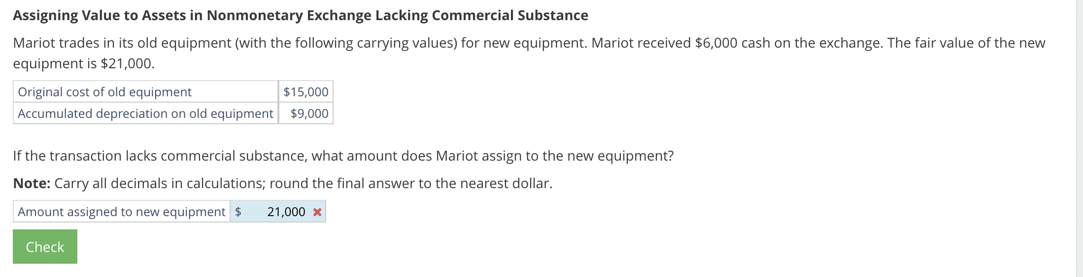 Solved Assigning Value to Assets in Nonmonetary Exchange | Chegg.com