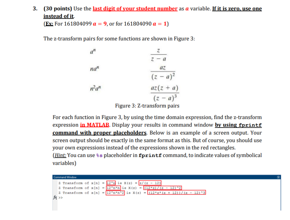 Solved 3. (30 points) Use the last digit of your student | Chegg.com
