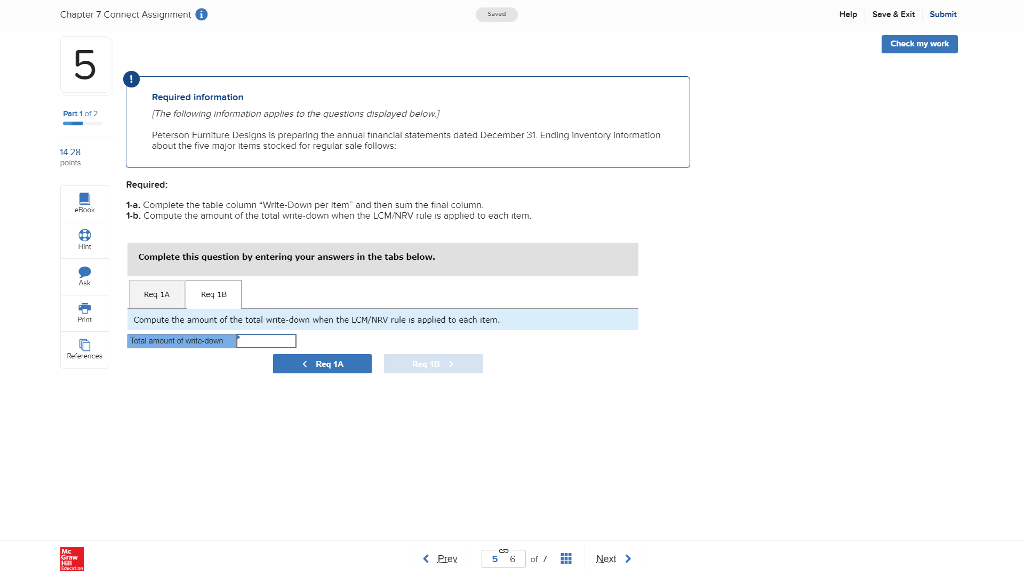 Solved Chapter 7 Connect Assignment Help Save & Exit Submit | Chegg.com