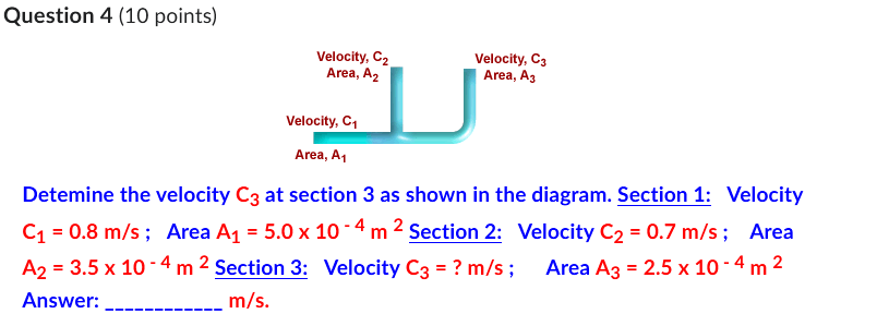 Solved Question 4 (10 points) Detemine the velocity C3 at | Chegg.com Solved Question 4 (10 points) Detemine the velocity C3 at | Chegg.com