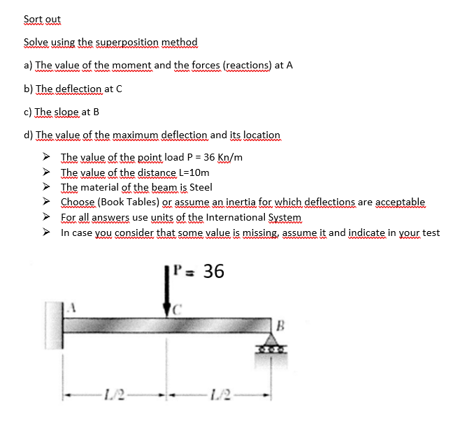 Solved Sort out Solve using the superposition method a) The | Chegg.com