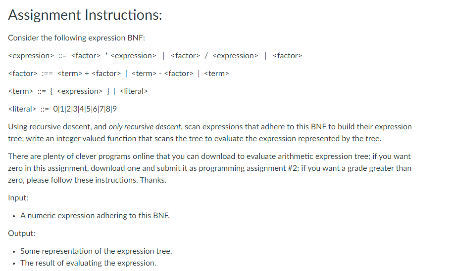 Solved Assignment Instructions: Consider the following | Chegg.com