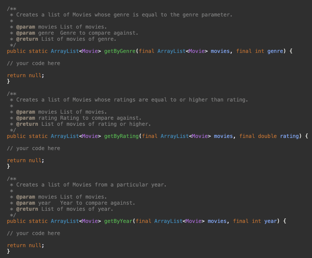 Solved This has the movie genres | Chegg.com