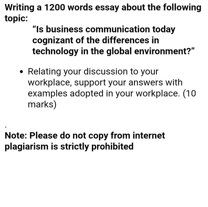 Solved Writing A 1200 Words Essay About The Following Topic Chegg Solved Writing A 1200 Words Essay About The Following Topic Chegg