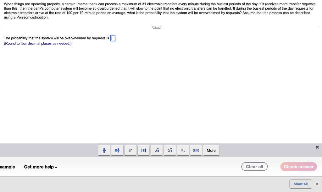 Solved When things are operating properly, a certain Intemet | Chegg.com