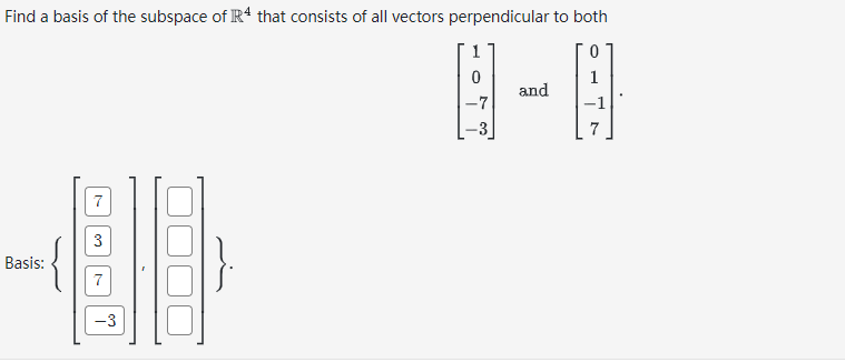 Solved Find a basis of the subspace of R4 ﻿that consists of | Chegg.com