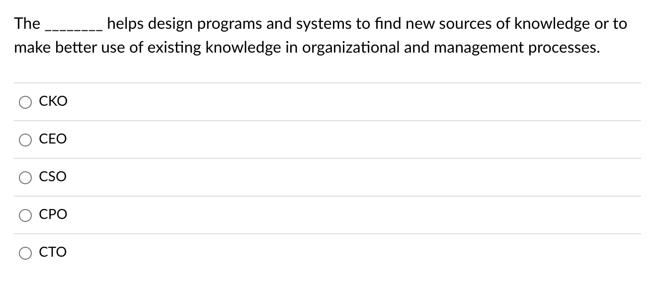 Solved Thehelps design programs and systems to find new | Chegg.com
