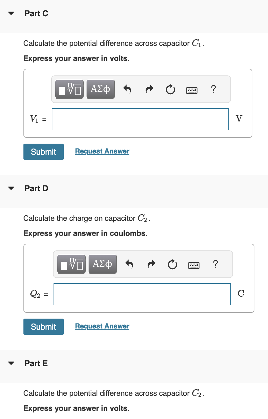 Solved In (Figure 1), C1 = C5 = 9.0 μF and C2 = C3 = C4 = | Chegg.com